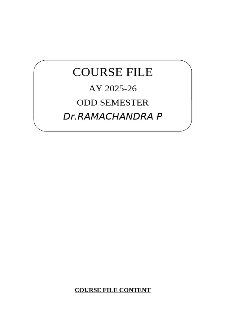 Course File: Applied Chemistry 2025-26 | PDF | Engineering | Semiconductors