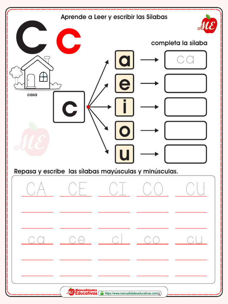 C Aprende A Leer Sílabas-Páginas-2 | PDF