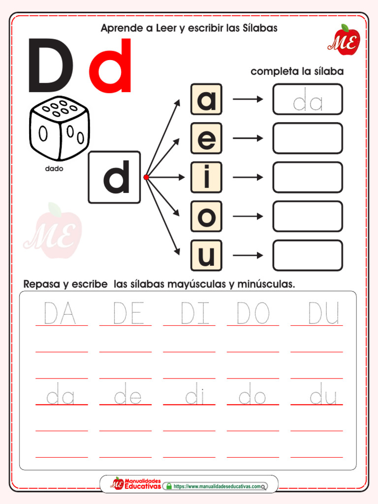 D Aprende A Leer Sílabas-Páginas-4 | PDF