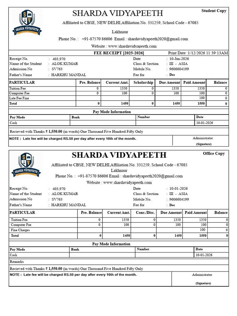 sv763-5 | PDF | Fee | Payments