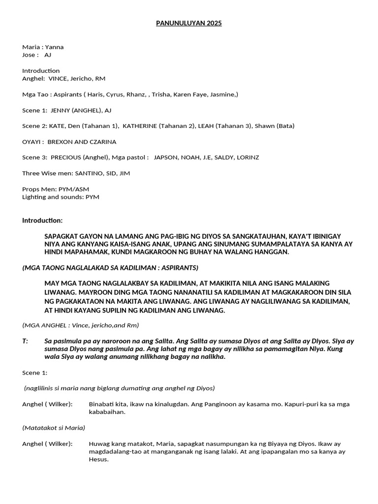 Panunuluyan New | PDF