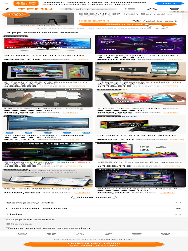 Temu: Exclusive Deals on Electronics | PDF