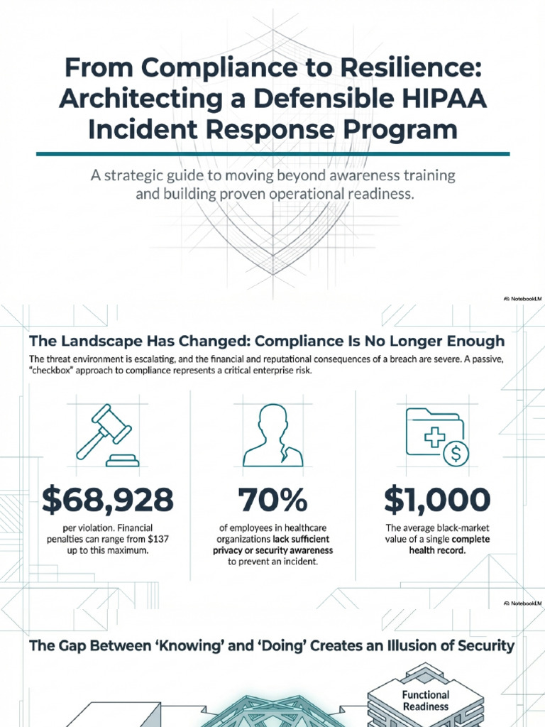 HIPAA Resilience From Compliance To Readiness | PDF
