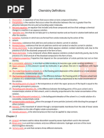 Chemistry Terms and Definitions Guide | PDF | Chemistry | Acid