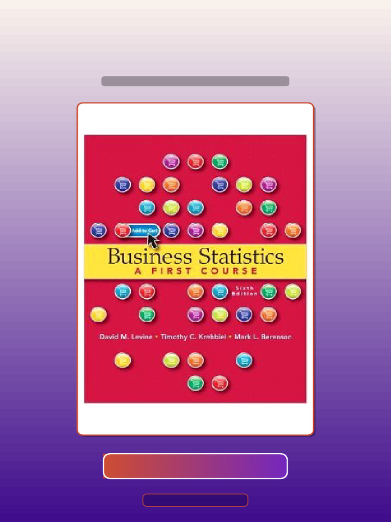 Test Bank for Business Statistics a First Course 6th Edition David ...
