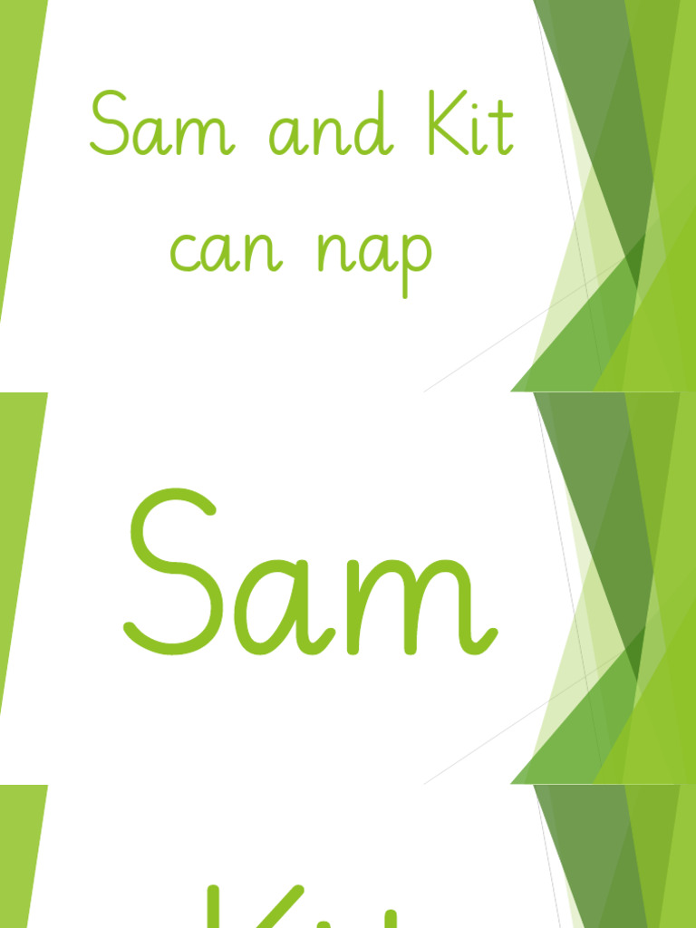 Sam and Kit Can Nap Reading Words (1) | PDF