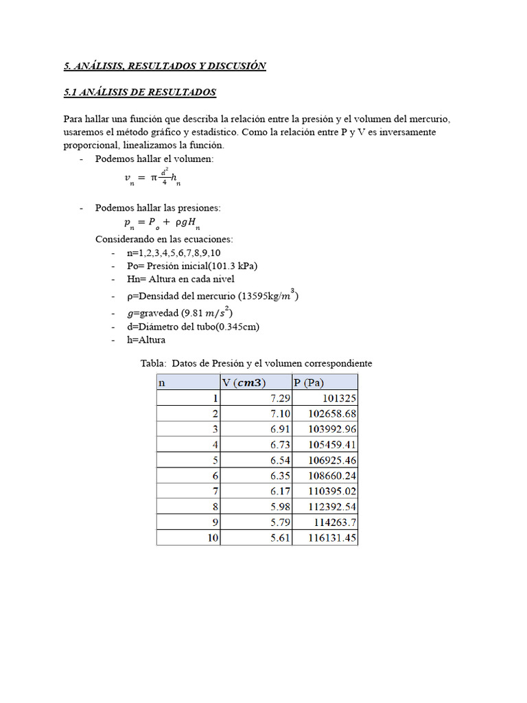 Ley de Boyle | PDF | Presión | Matemáticas