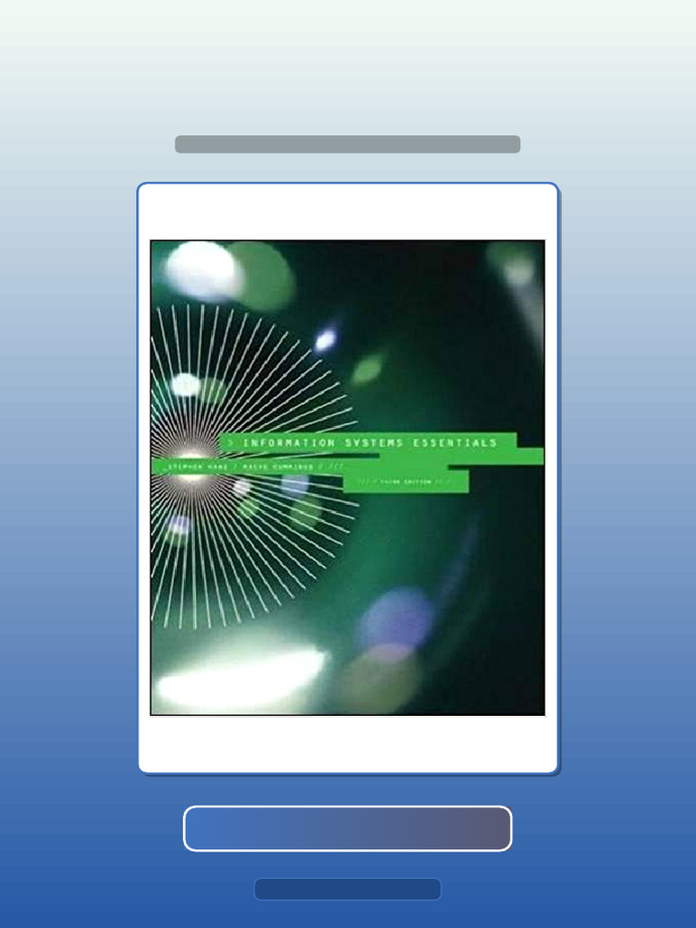 Test Bank for Information Systems Essentials 3rd Edition by Stephen ...