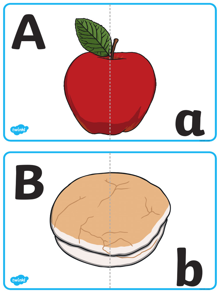 Upper and Lower Case Letter Matching Cards Straight f and k Ver 1 | PDF
