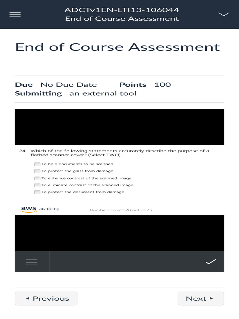 End of Course Assessment | PDF