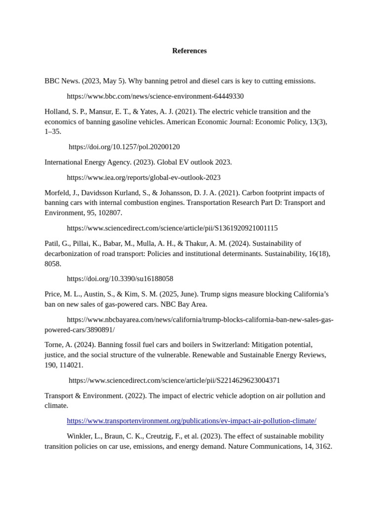 References Sheet | PDF