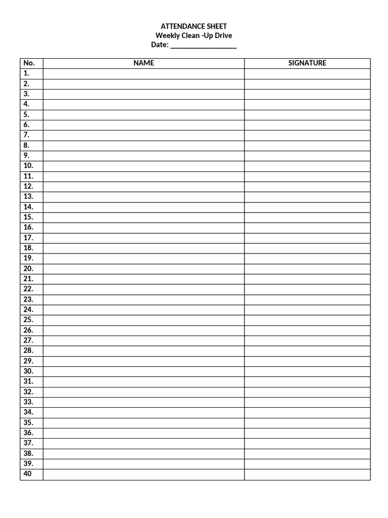 Cleaupdrive Attendance | PDF