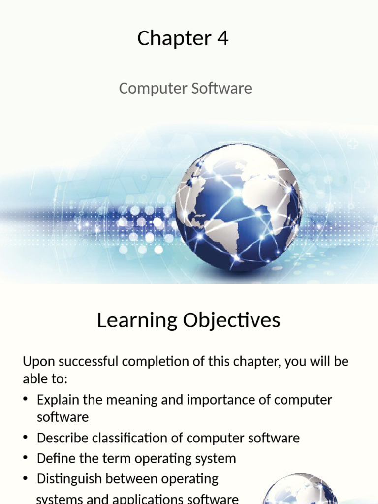 Chapter 4-Computer Software | PDF | Operating System | Application Software