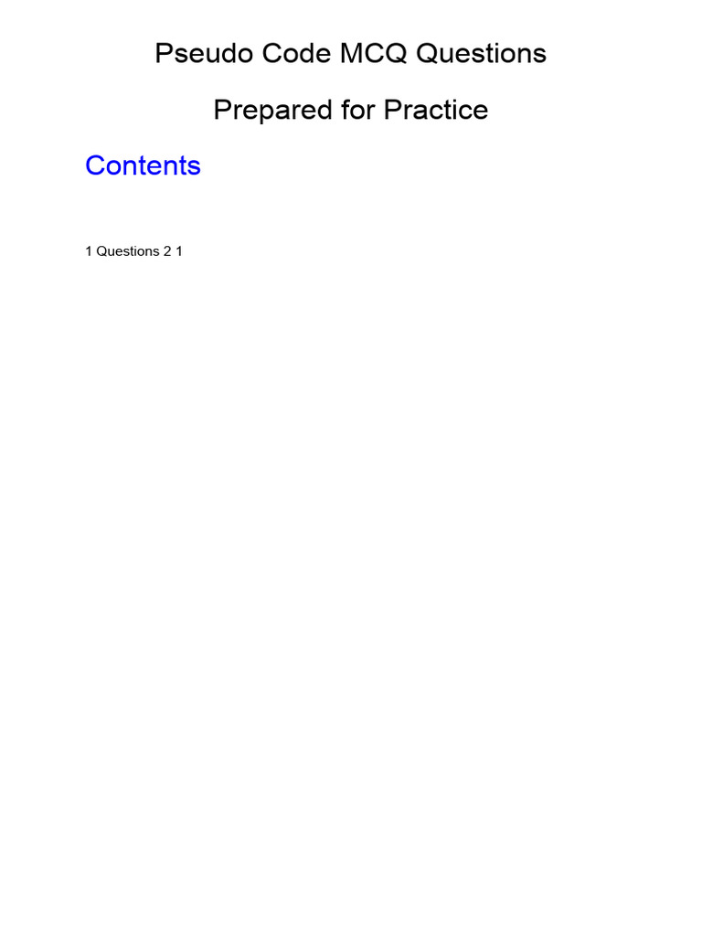 Programming_Quiz Sheet 4 | PDF