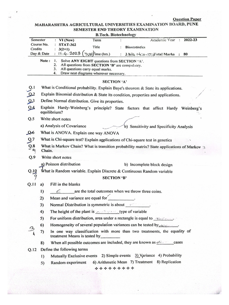 6th Semester Final Paper | PDF