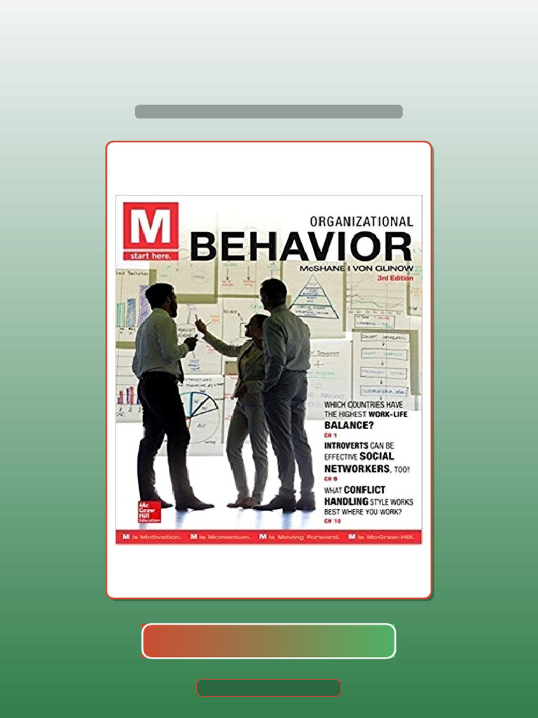 Test Bank for M Organizational Behavior 3rd Edition by Steven McShane ...