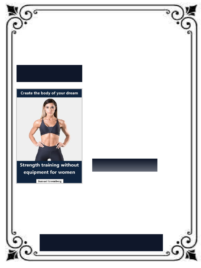 Strength training without equipment for women Create the body of your ...