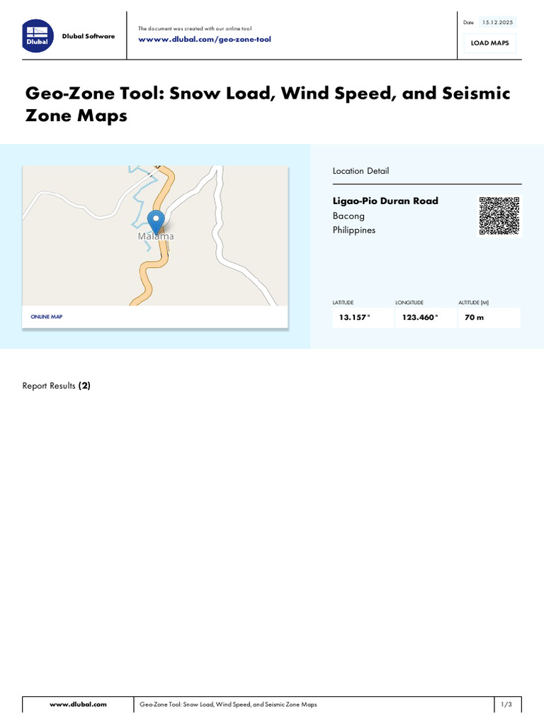 Geo-Zone Tool: Load & Seismic Maps | PDF | Geophysics