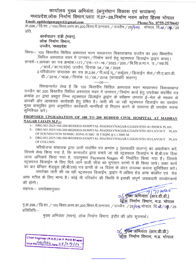 Foundation & Coloumn Detail Madhavnagar Hospital-Ujjain | PDF