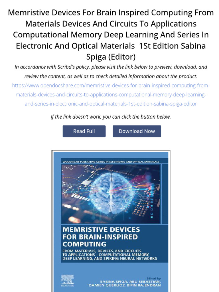 Memristive Devices for Brain Inspired Computing From Materials Devices ...