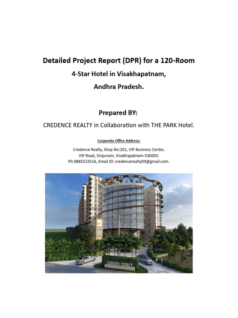 Credence Realty Hotel Project Dpr | PDF | Tourism | Supply Chain