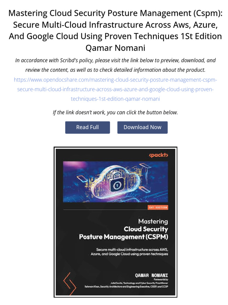 Mastering Cloud Security Posture Management (CSPM): Secure multi-cloud ...