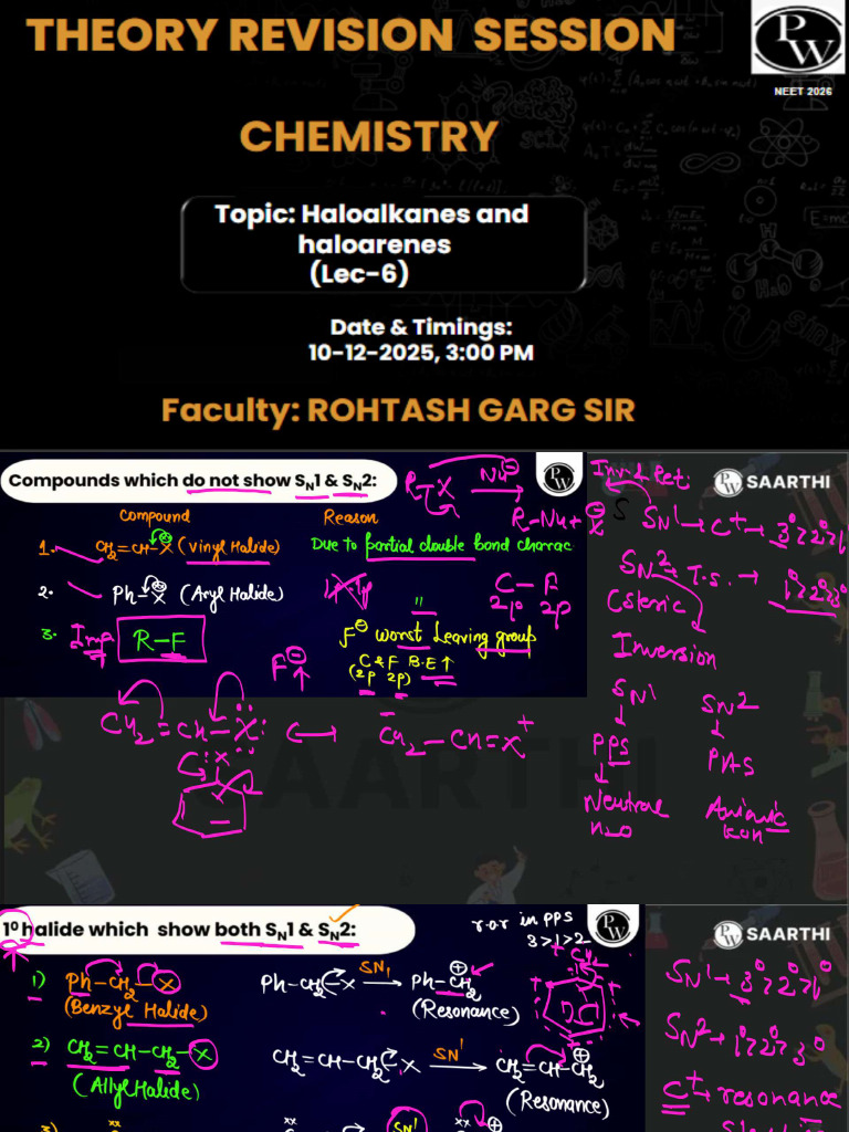Lec 6 Haloalkanes_compressed | PDF