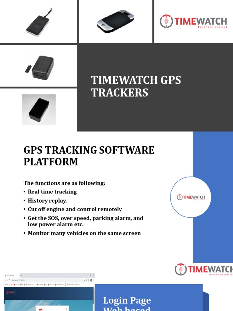 Timewatch GPS Tracking Software Features | PDF