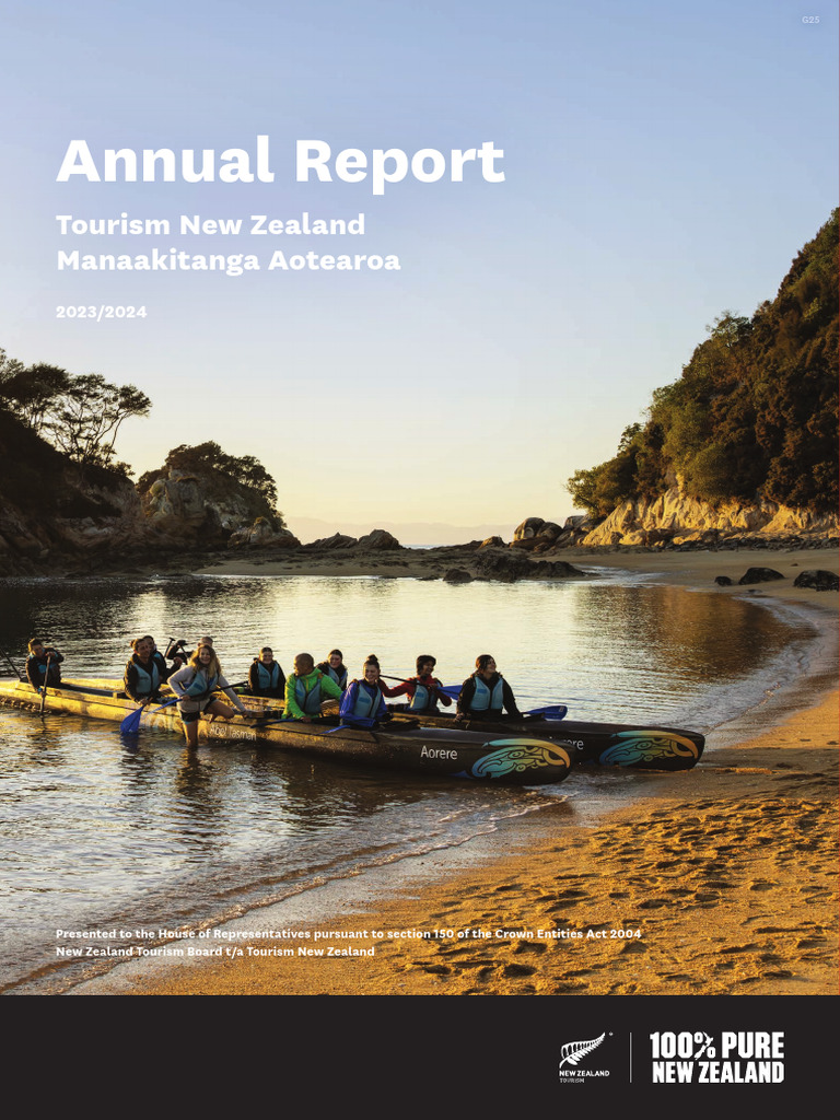 Tourism New Zealand Annual Report 2023 2024 | PDF | Tourism | Brand