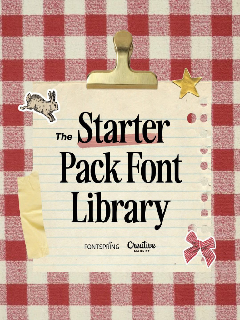 Starter Pack Font Library | PDF