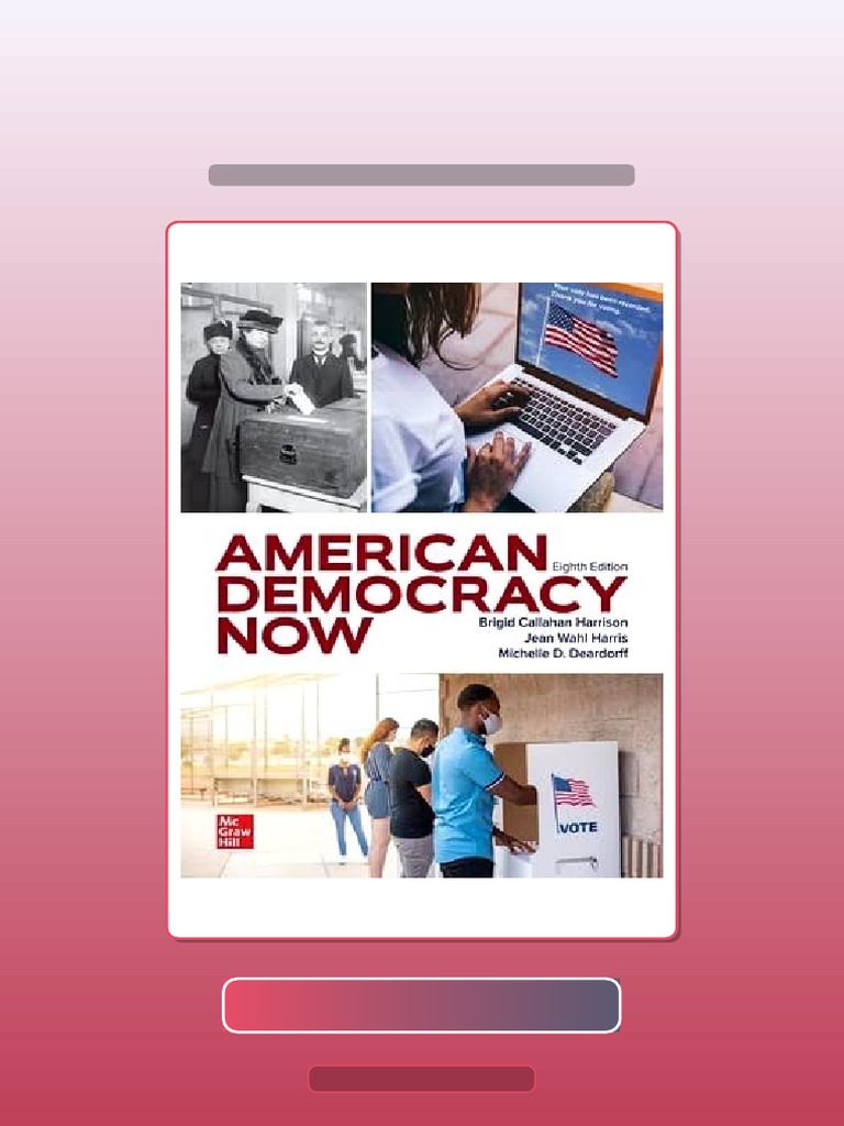 Test Bank for American Democracy Now 8th Edition | PDF