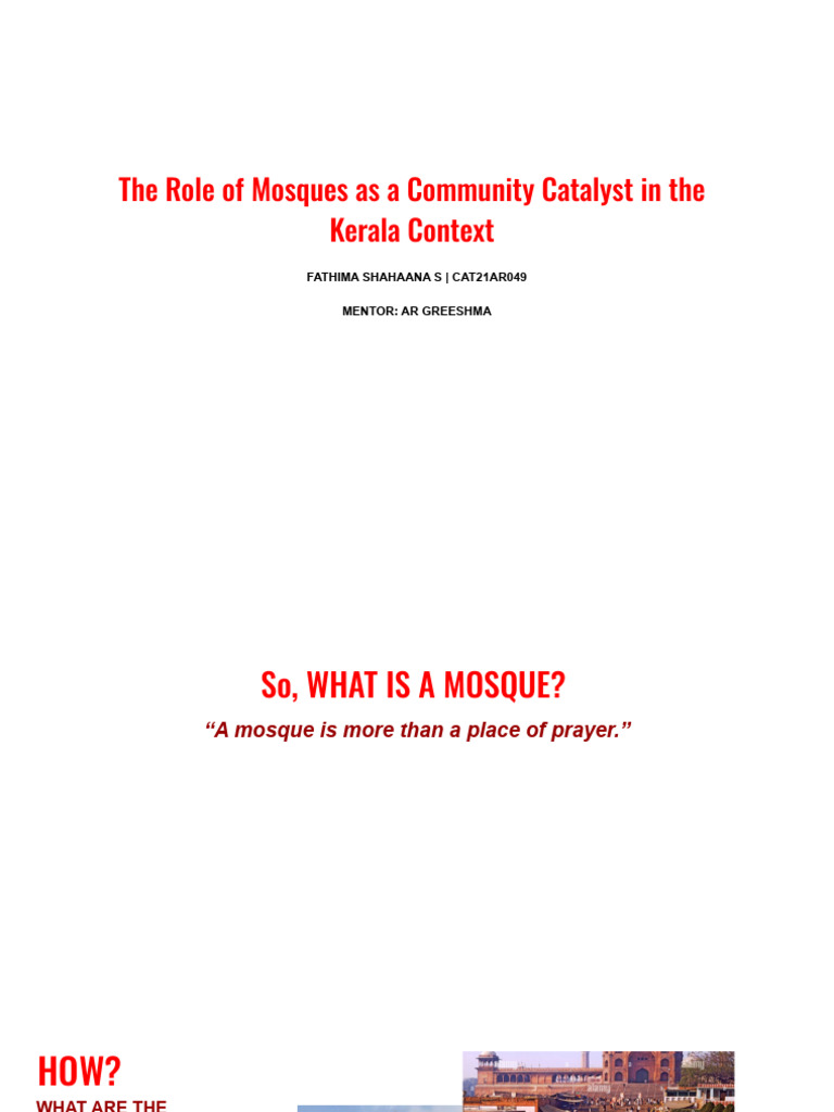 First Review Ppt- 31 July 2025 | PDF | Mosque | Abrahamic Religions