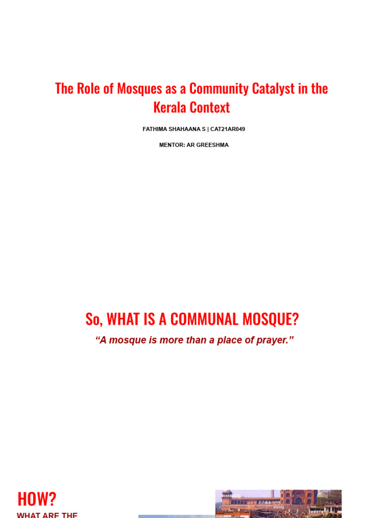 Final First Review Ppt | PDF | Mosque | Abrahamic Religions