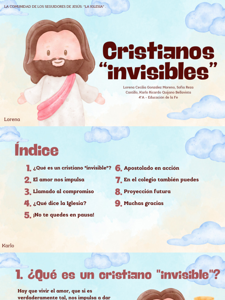 Proyecto Final-educ. en La Fe-lorena g., Sofía r., Karlo q | PDF | Oración | Amor