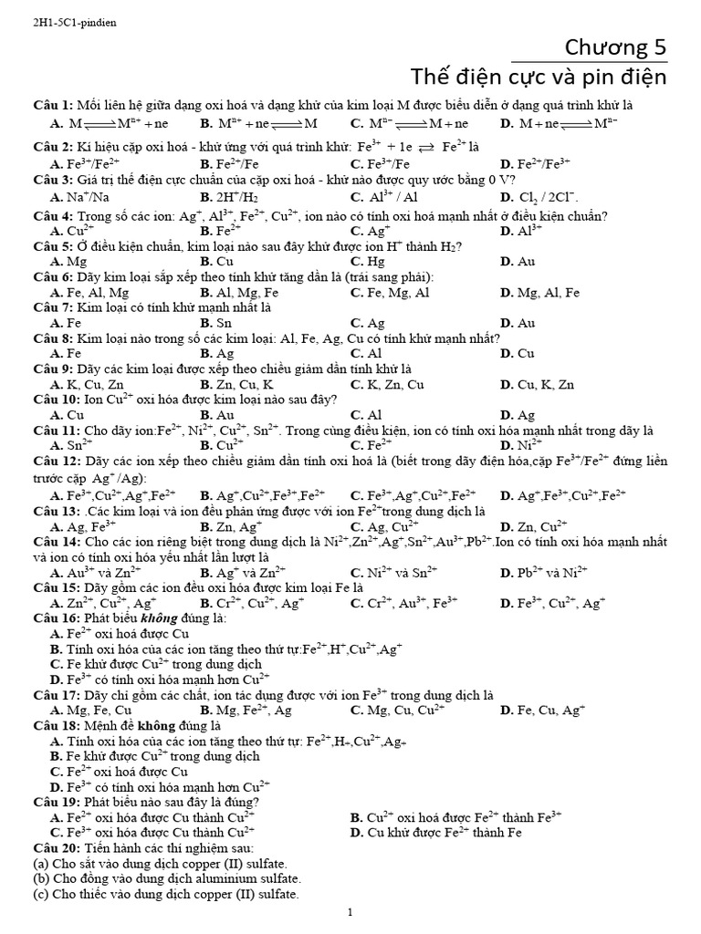 2H1 5C1 Pin Dien | PDF