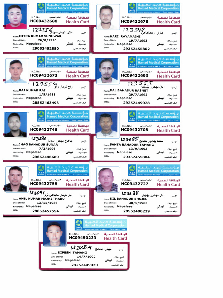 Health Cards | PDF