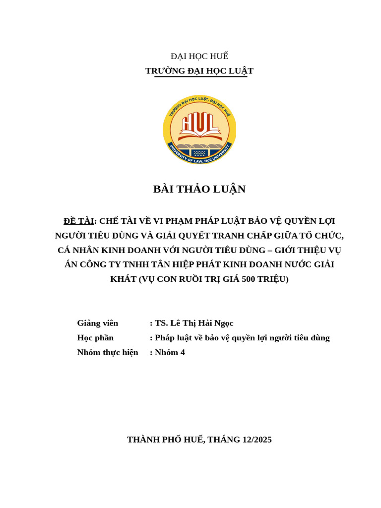 NTD - Nhóm 4 Đã Chỉnh Sửa | PDF