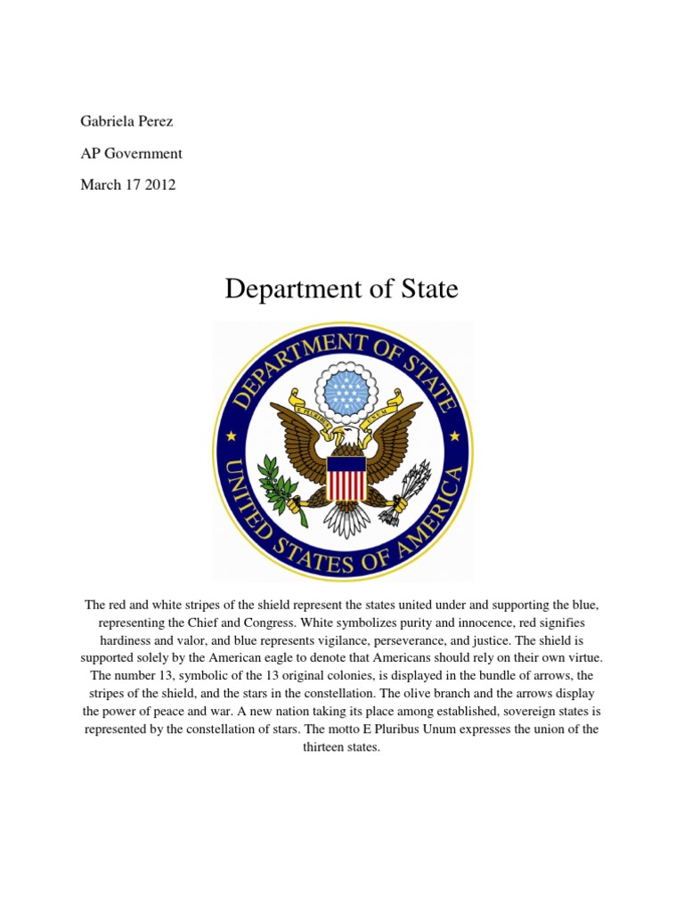 Department of State | PDF | United States Department Of State | Foreign ...