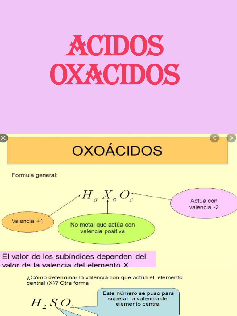 Clase 14 Acidos Oxacidos.pptx | PDF