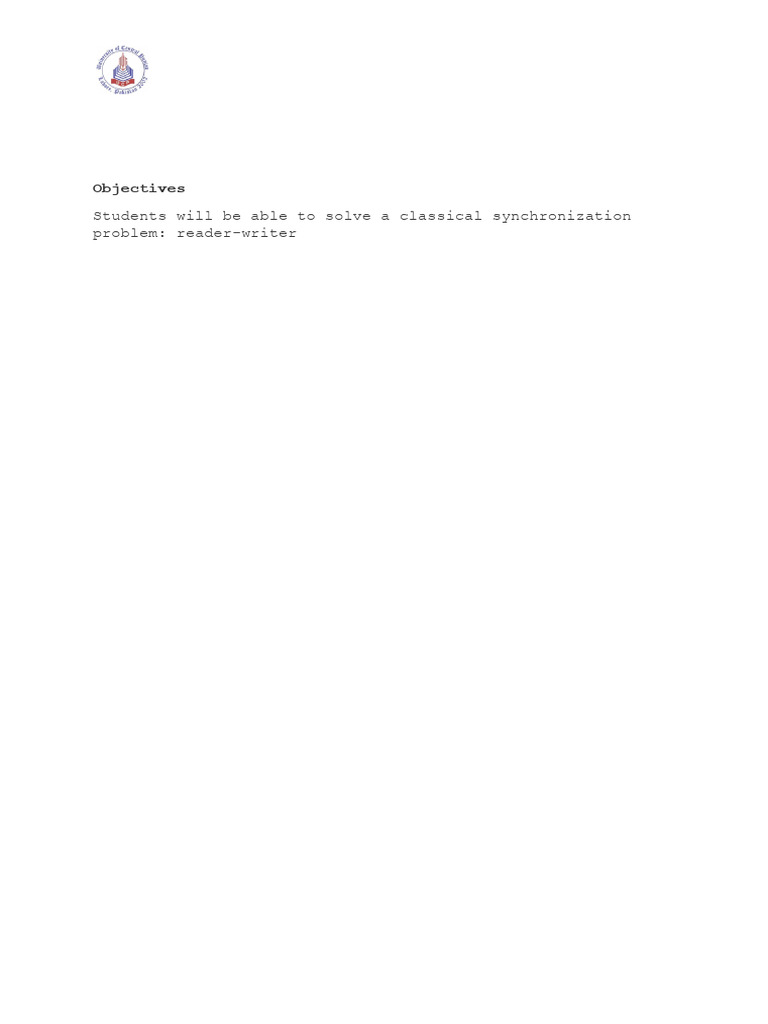 Reader-Writer Problem in C Programming | PDF | Computer Engineering ...