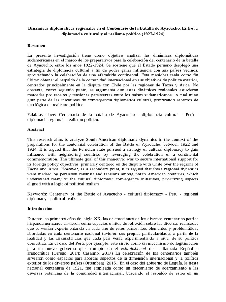 Documento sin título 2 | PDF | Perú | Brasil