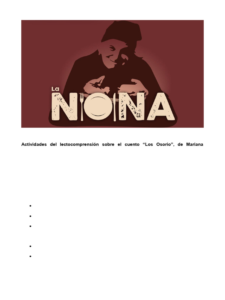 21. Actividades Sobre El Cuento Los Osorio de Mariana Travacio | PDF ...