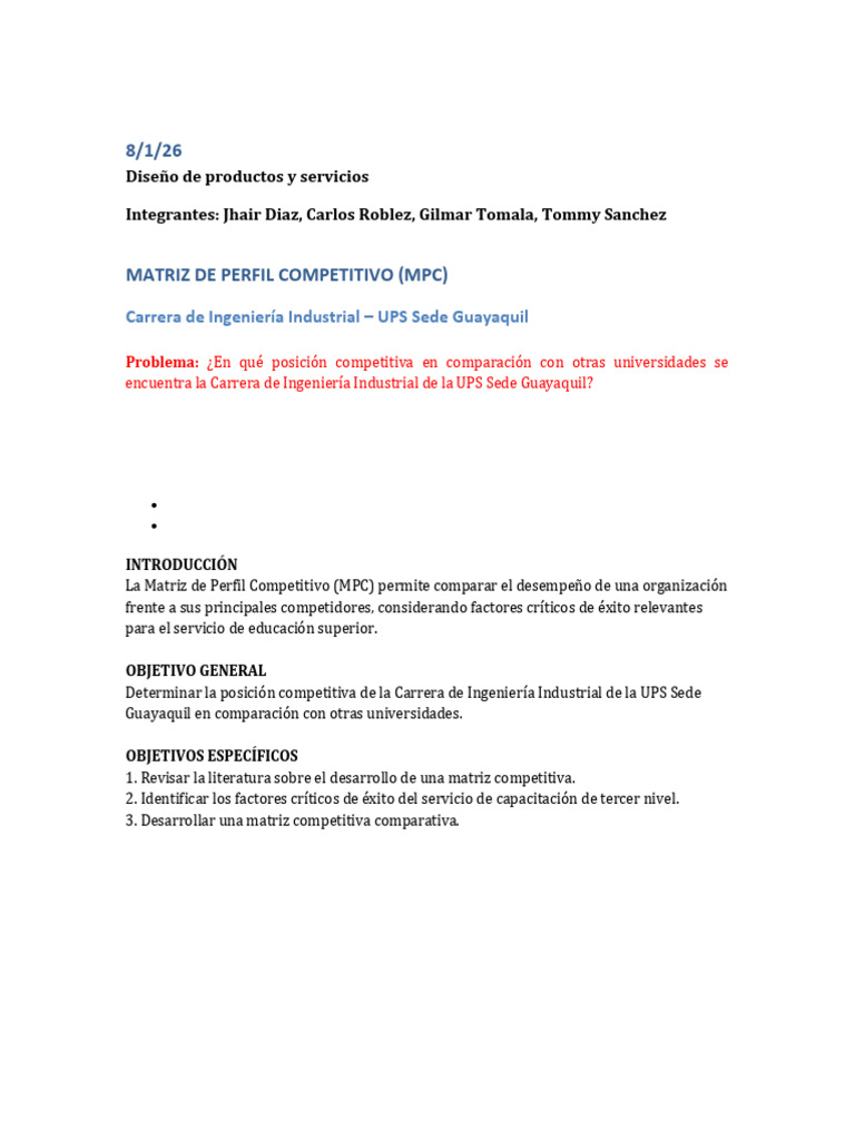 MPC Ingenieria Industrial UPS | PDF