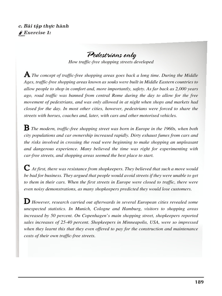 History and Impact of Traffic-Free Shopping Streets | PDF | Pollination ...