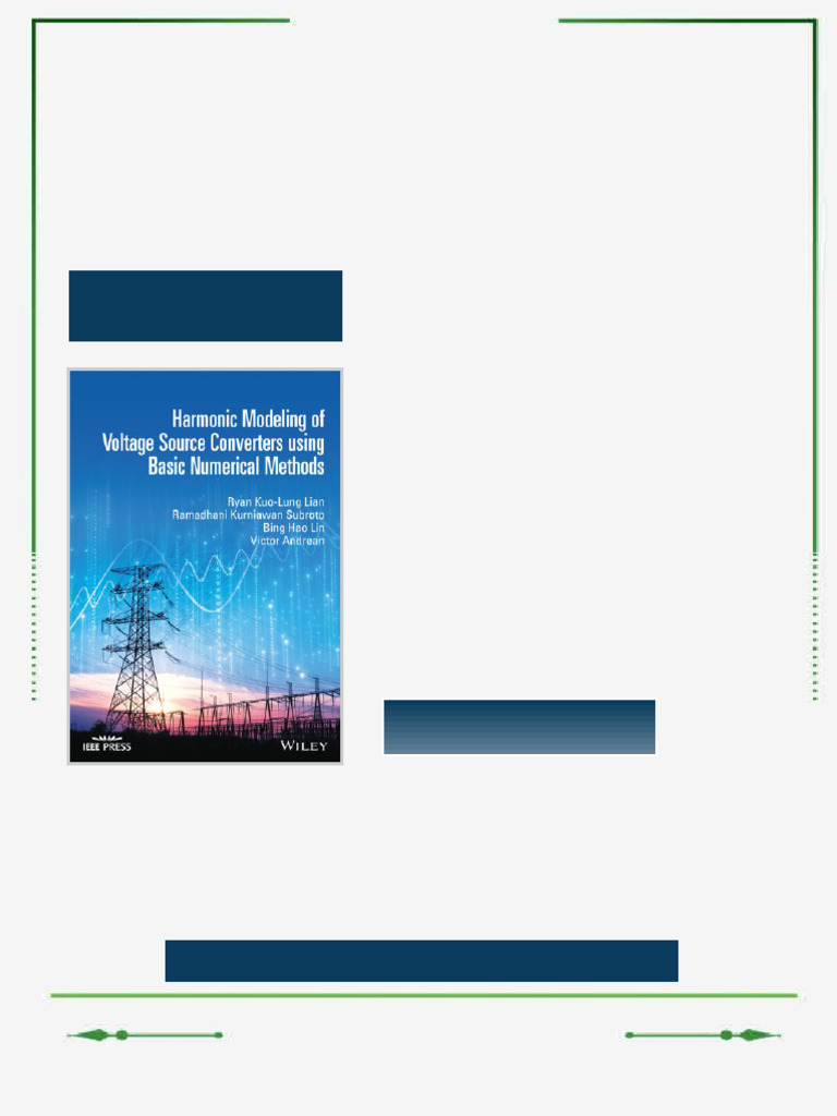 Harmonic Modeling of Voltage Source Converters using Basic Numerical ...
