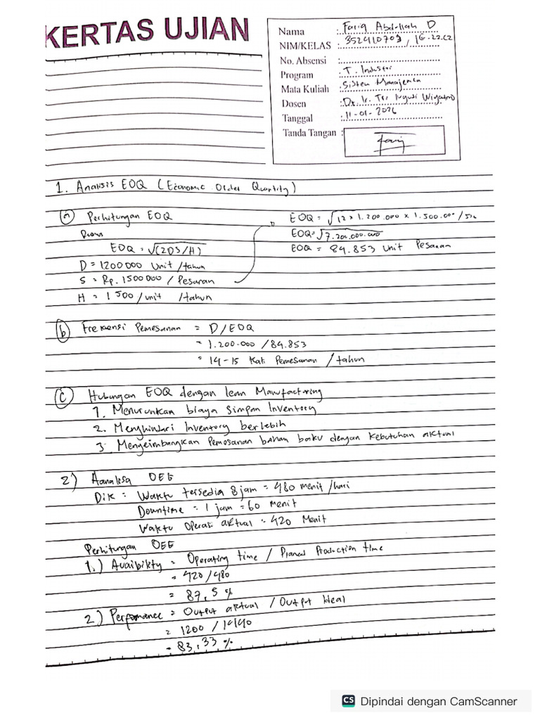 Fariq Sistem Manajamen | PDF