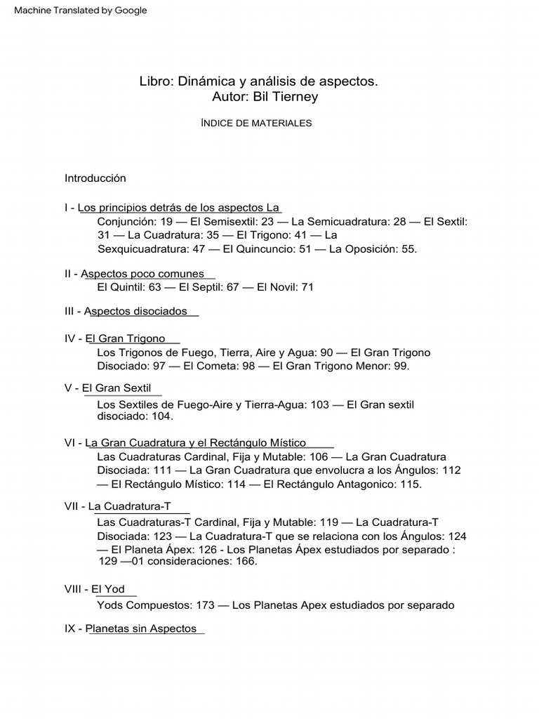 Dinâmica e Análise de Aspectos. Bill Tierney | PDF | Astrología | Horóscopo