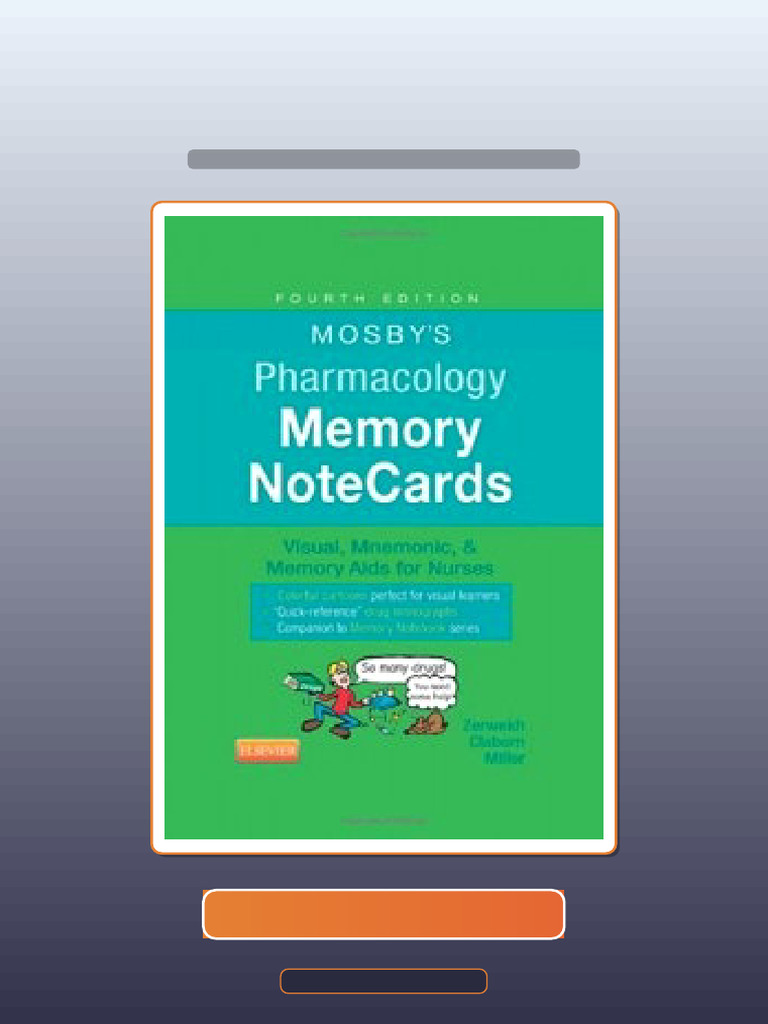 Test Bank for Mosbys Pharmacology Memory NoteCards Visual Mnemonic and ...