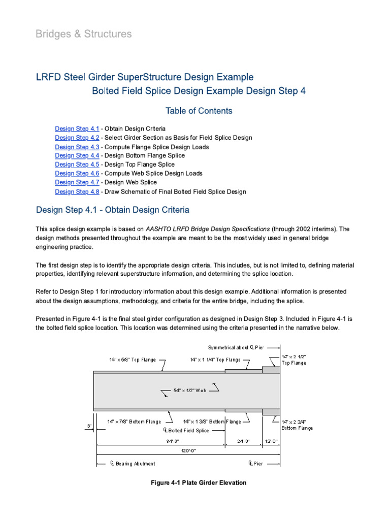 Bolted Field Splice Design | PDF