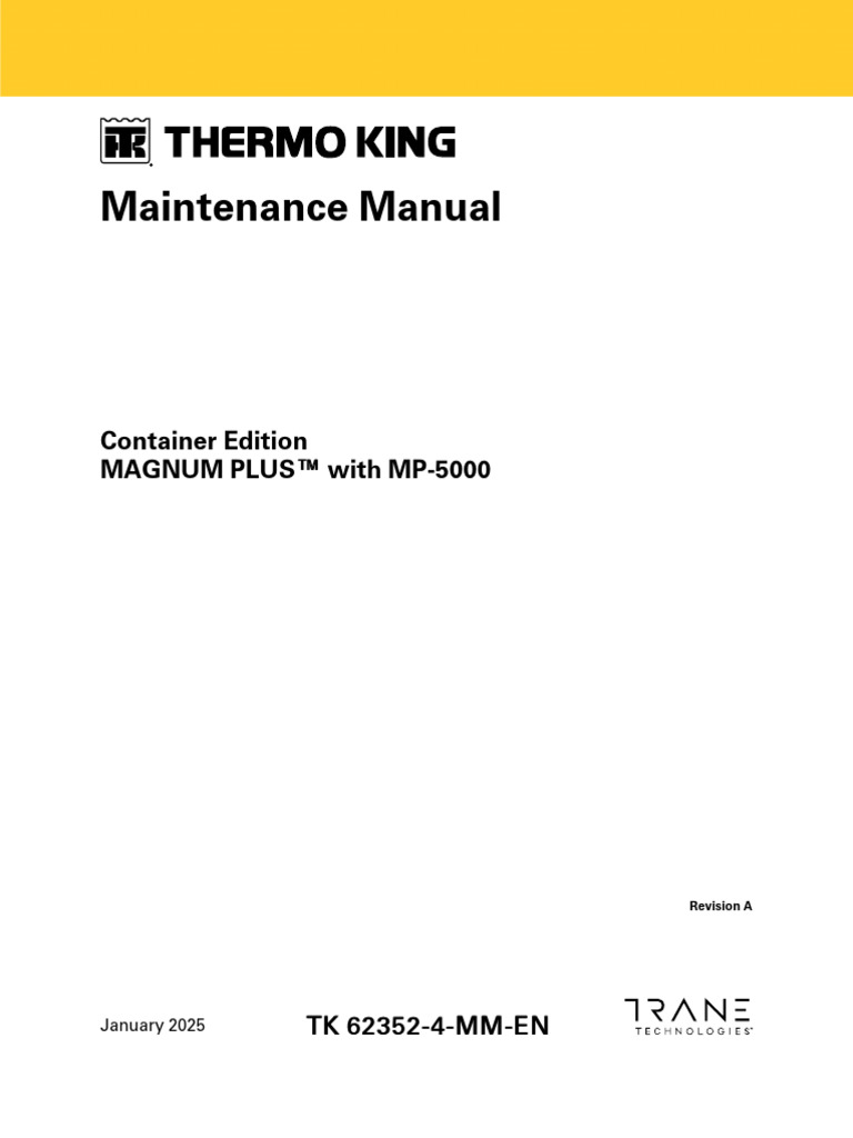 MAGNUM PLUS™ Maintenance Manual | PDF | Engineering Thermodynamics ...